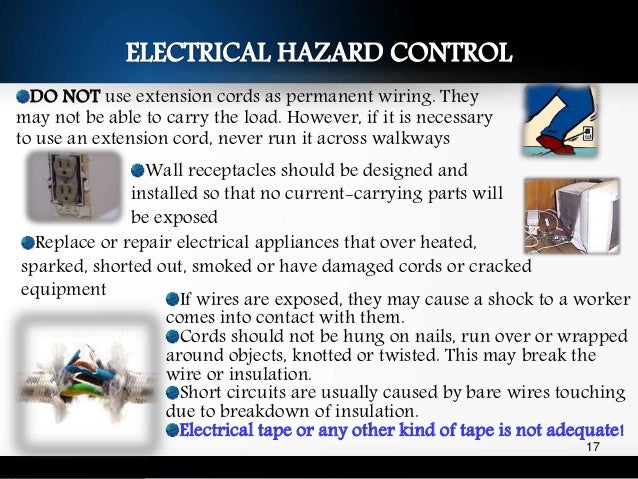 Electrical hazards