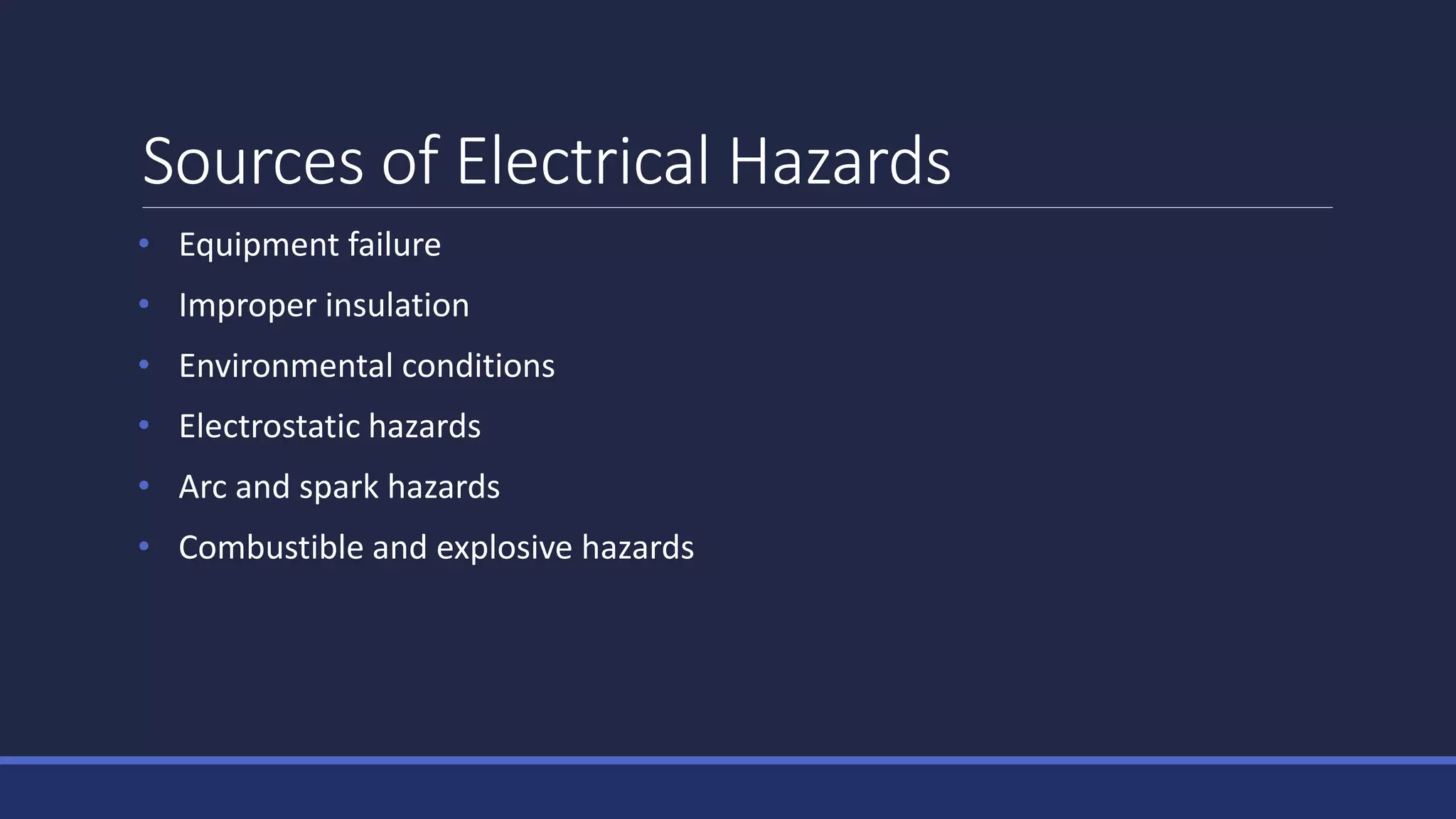 Electrical hazards | PPTX