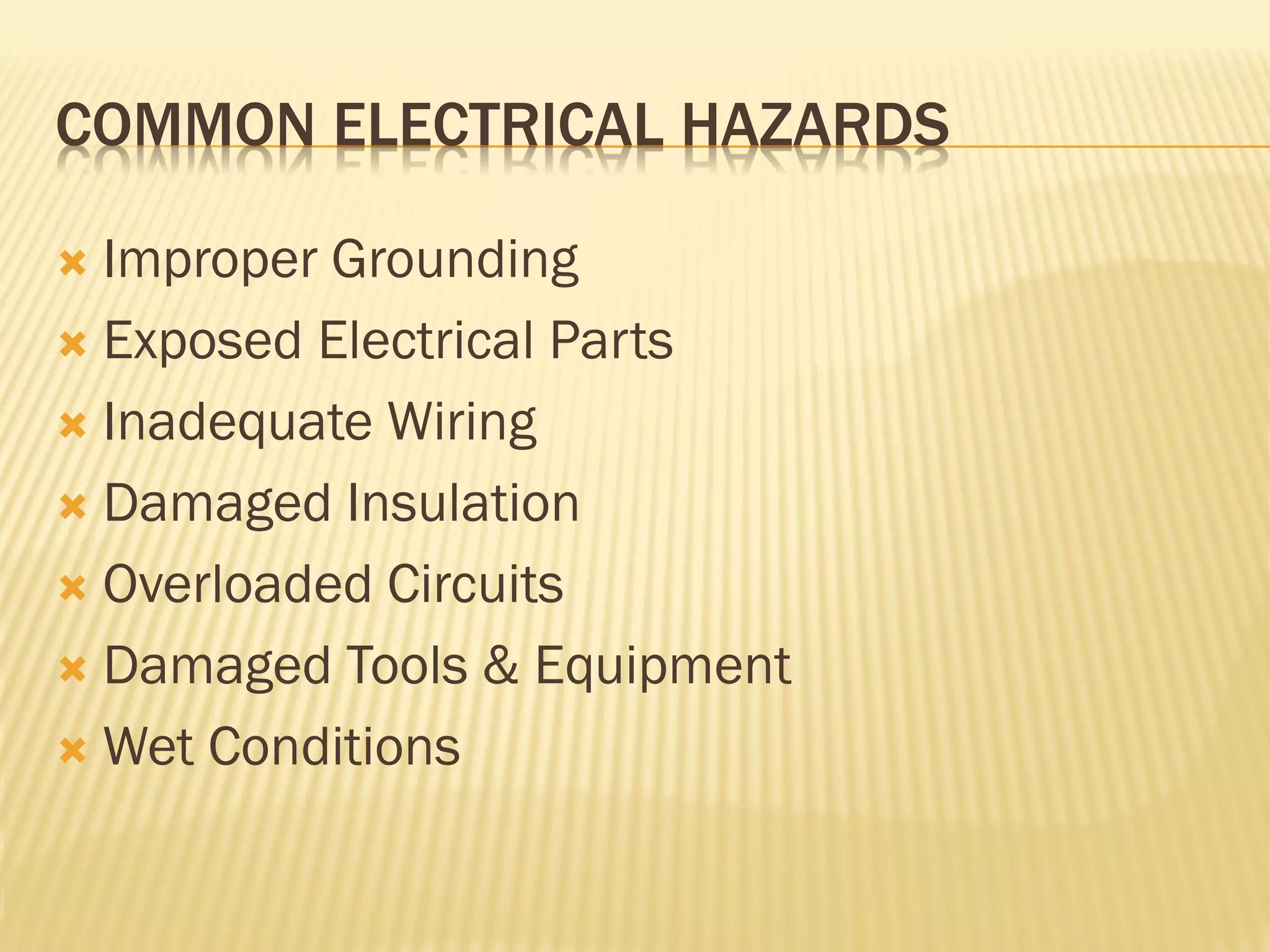 Electrical Hazards | PDF