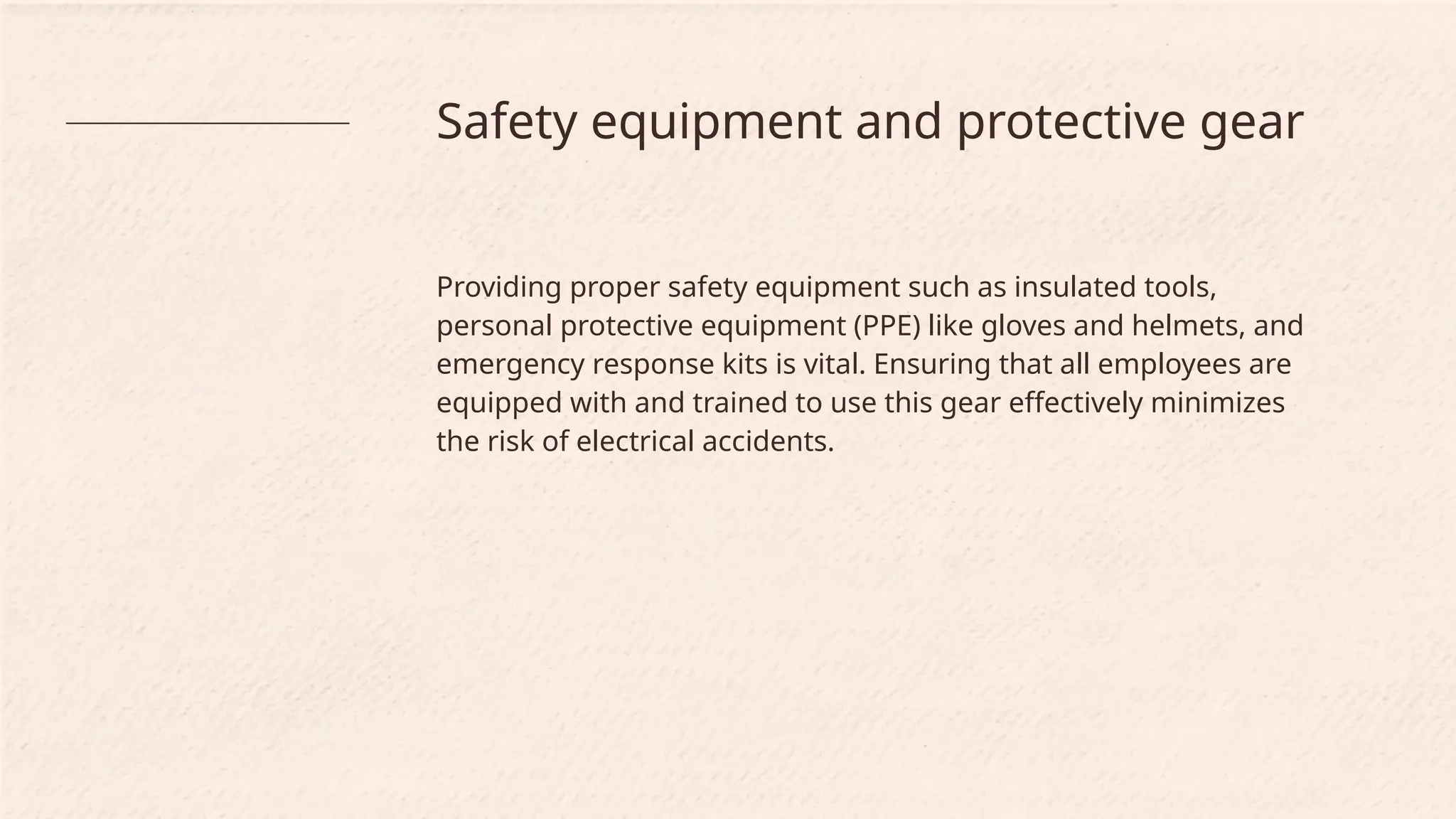 Electrical Hazards And Its Control At Workplace Pptx
