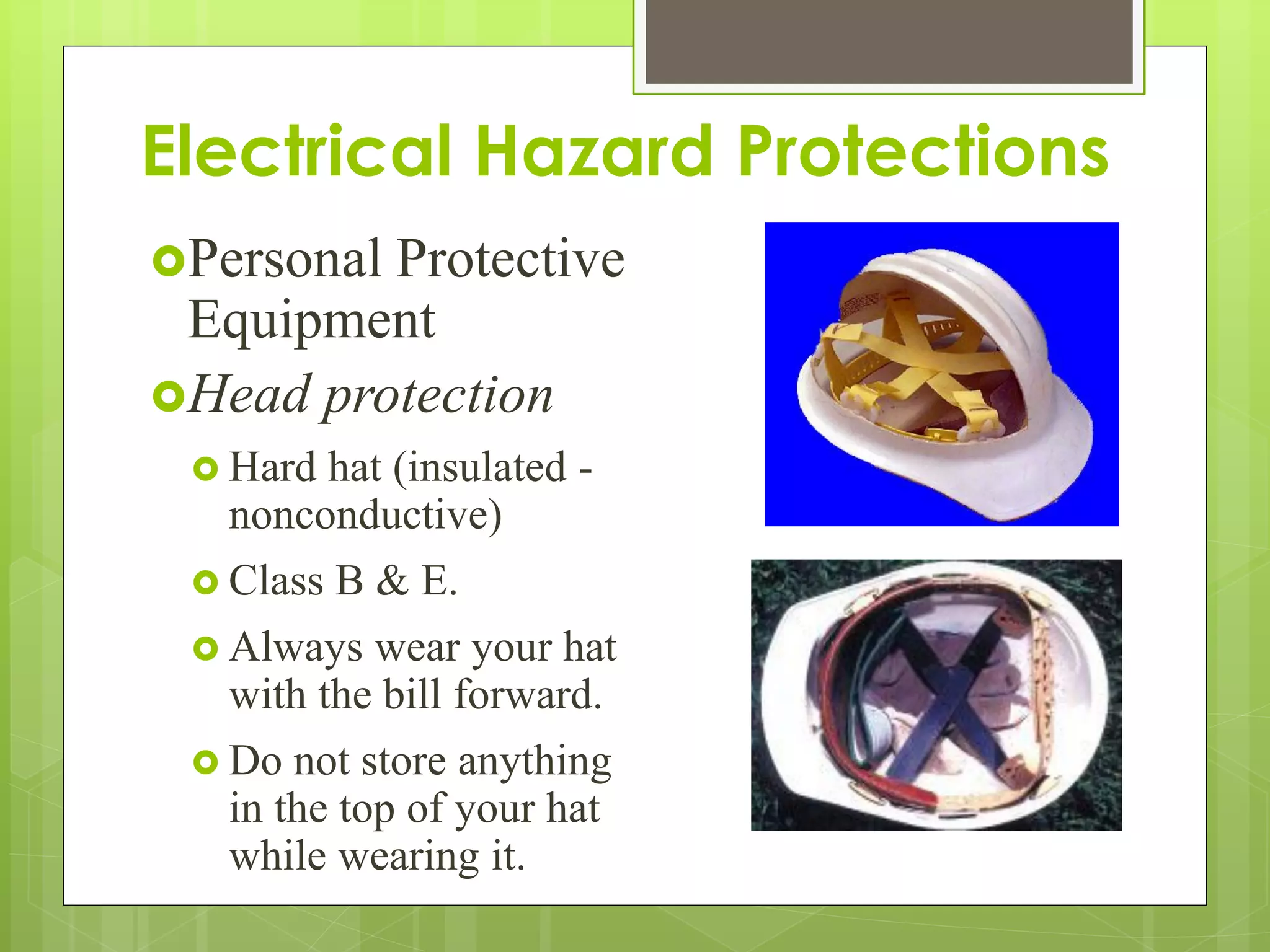 Electrical hazards & safety training