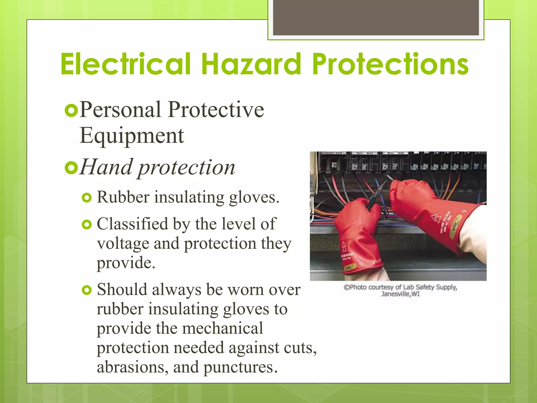 Electrical hazards & safety training
