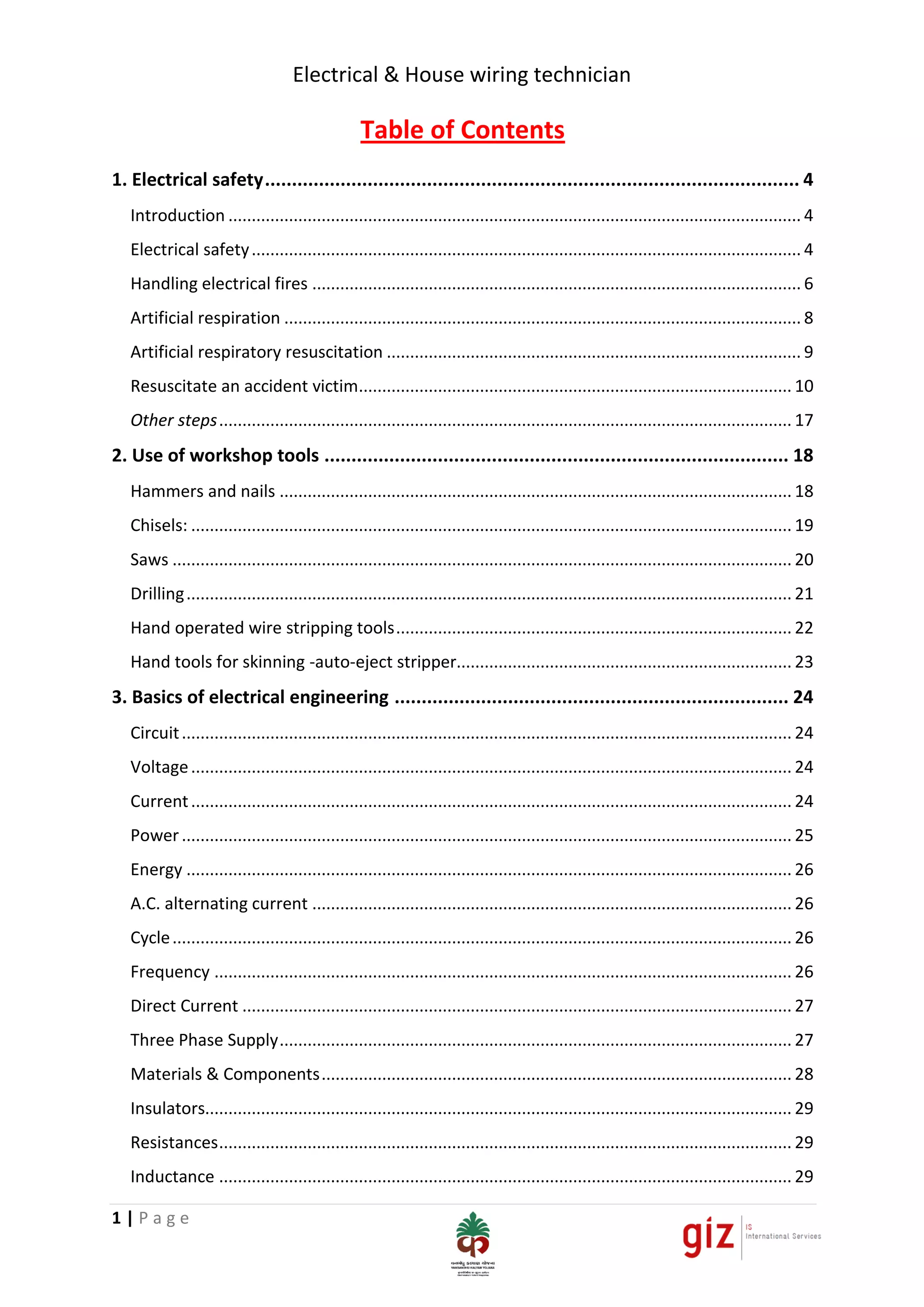 Electrical & house wiring technician book soft copy | PDF