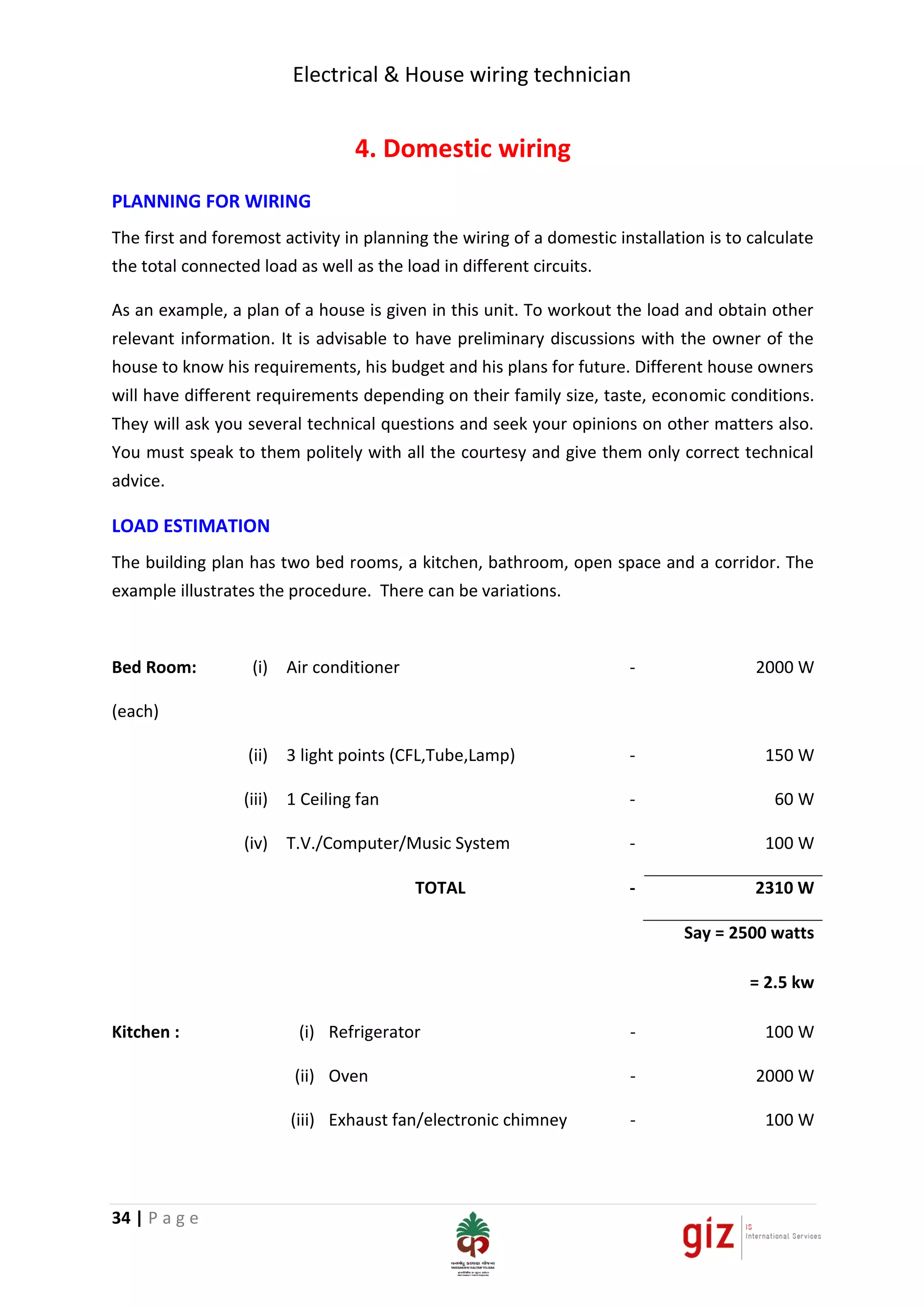 Electrical & house wiring technician book soft copy | PDF