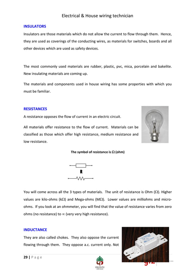 Electrical & house wiring technician book soft copy | PDF
