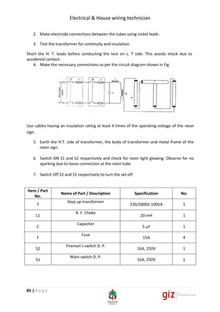Electrical & house wiring technician book soft copy | PDF