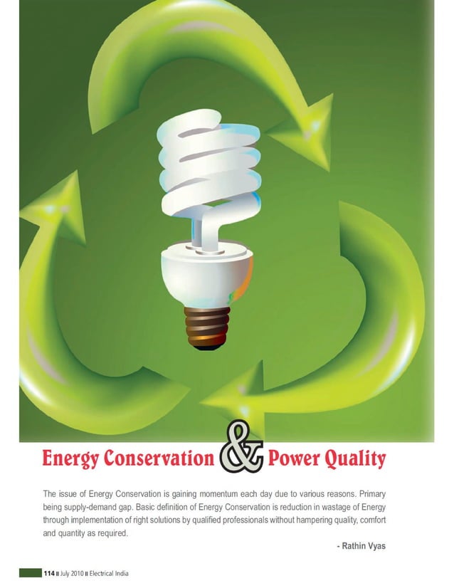 Electrical Energy Conservation through Power Quality Improvement | PDF