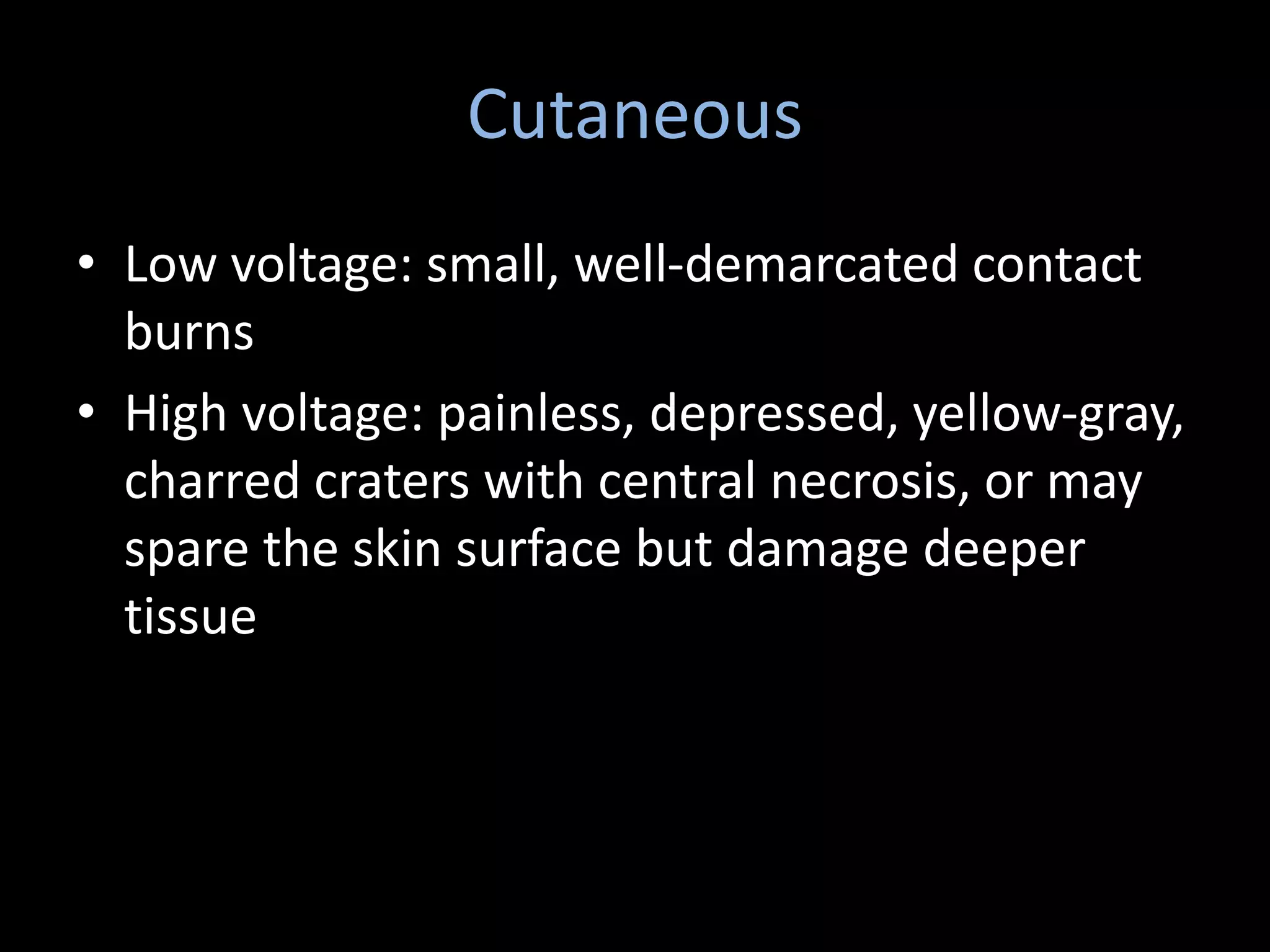 Electrical injury and burn | PPTX