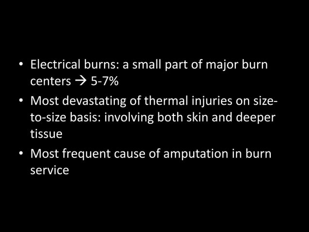 Electrical injury and burn | PPTX | First Aid | Injuries