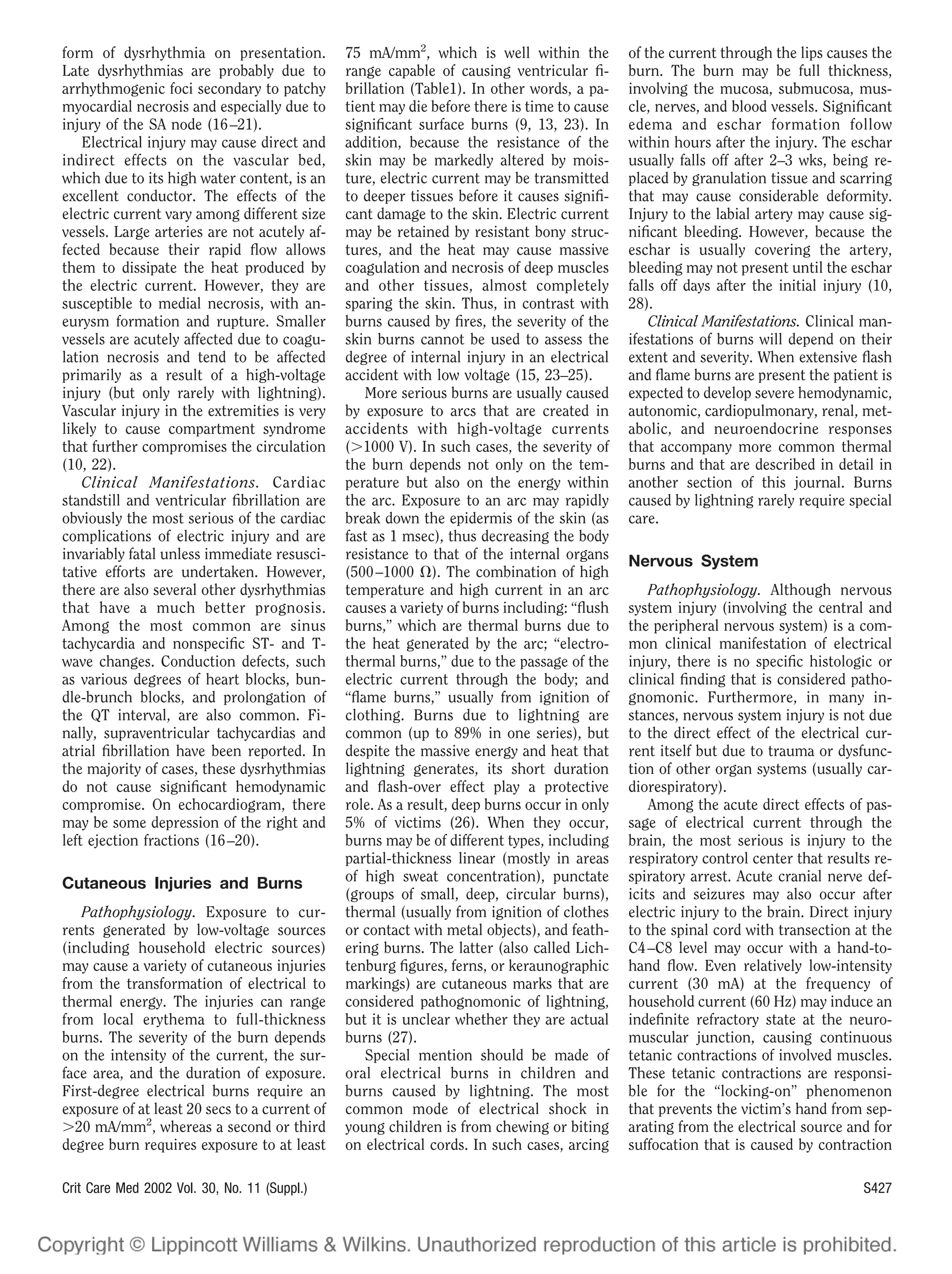 Electrical injuries | PDF