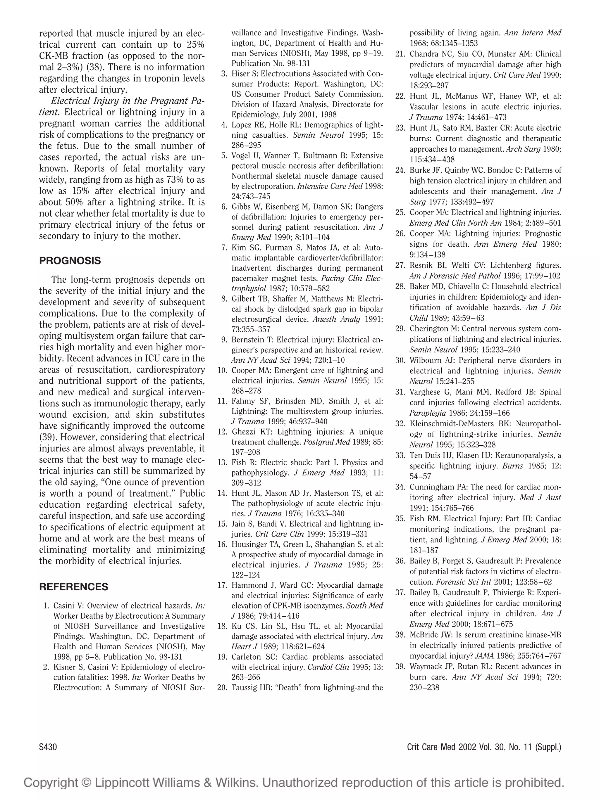 Electrical injuries | PDF