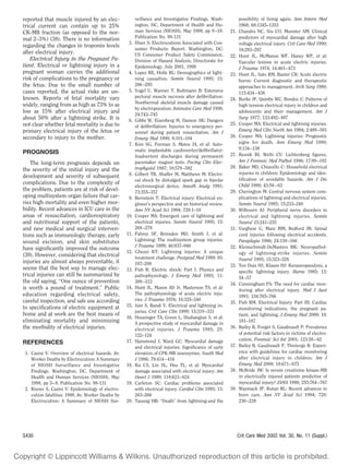 Electrical injuries | PDF