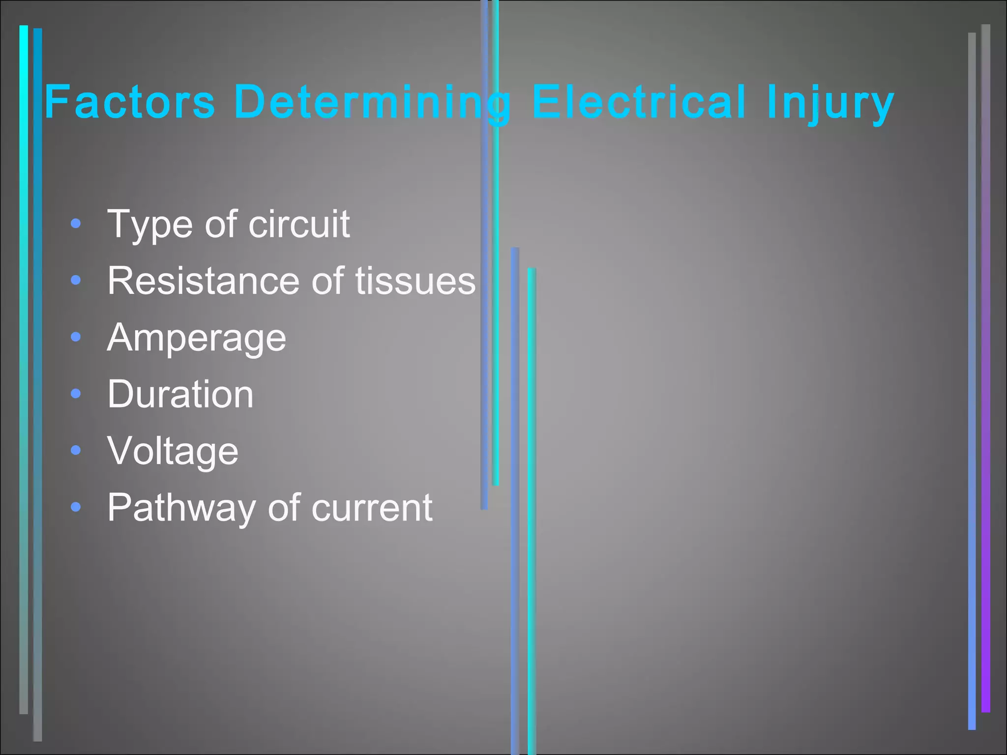 Electrical injuries | PPT