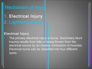 Electrical injuries | PPT