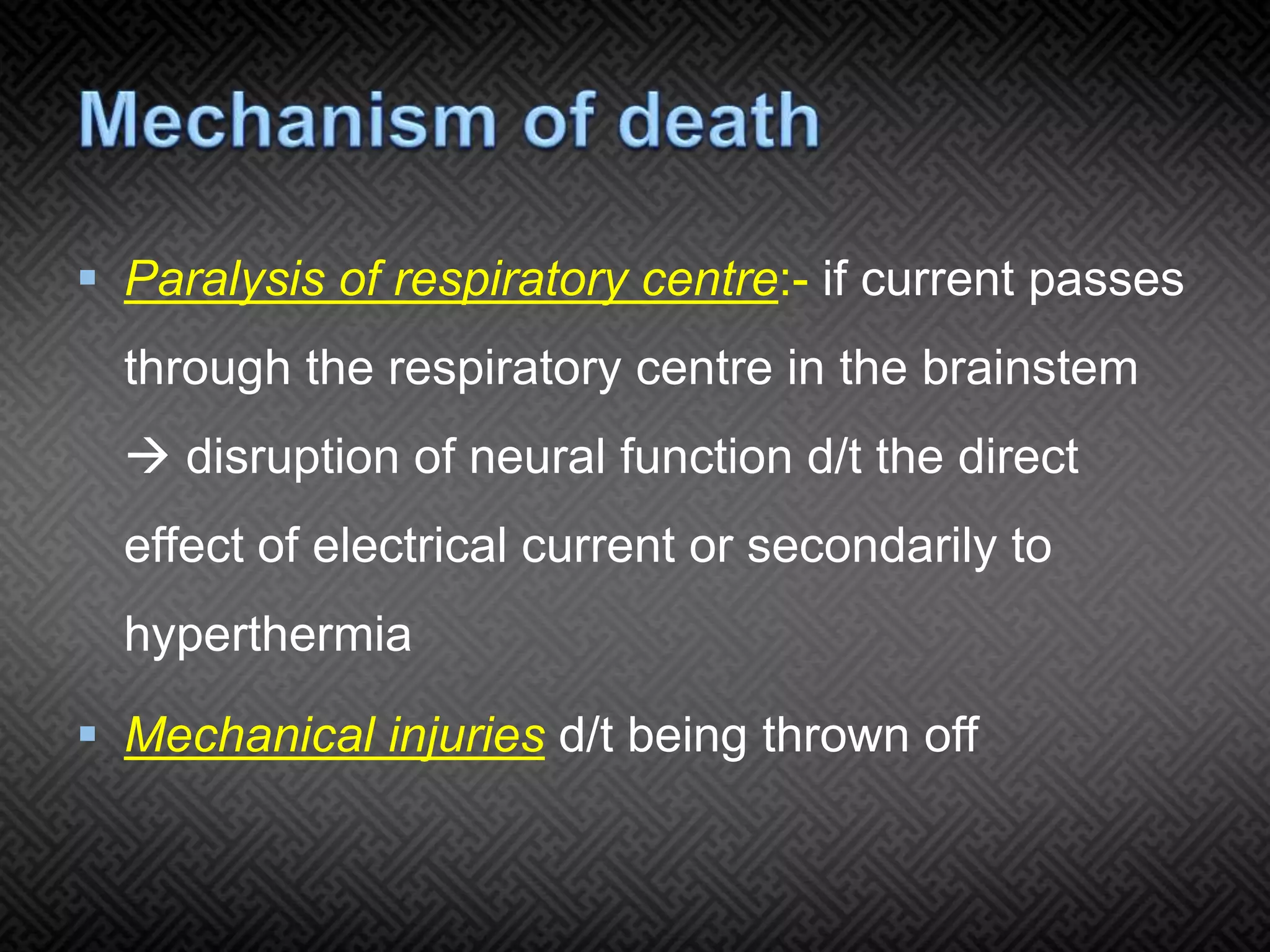 Electrical injuries Dr Ashutosh | PPTX