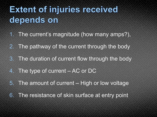 Electrical injuries Dr Ashutosh | PPTX | First Aid | Injuries