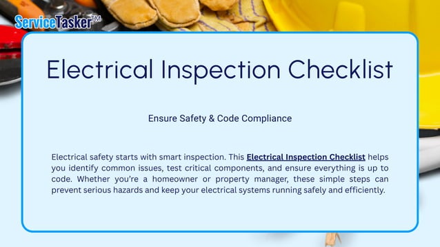 Electrical Inspection Checklist in Australia | PDF