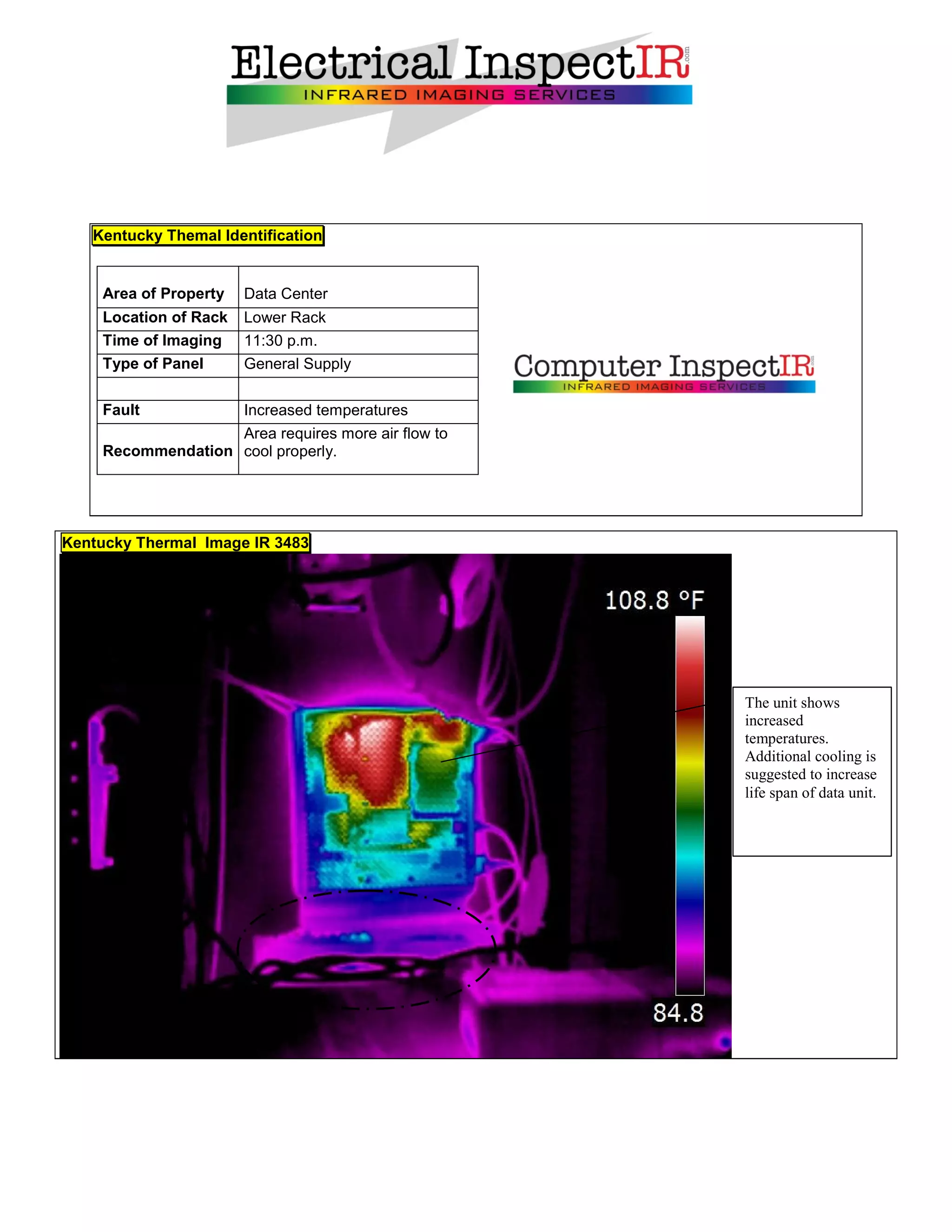 Electrical inspect ir sample report | PDF