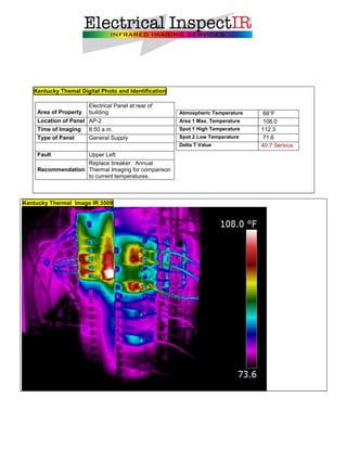 Electrical inspect ir sample report | PDF