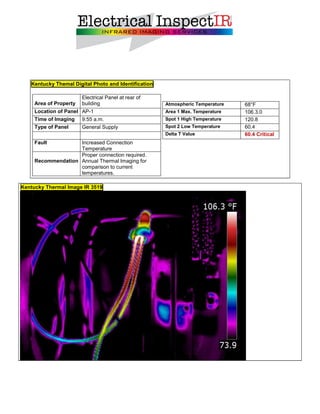 Electrical inspect ir sample report | PDF
