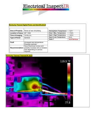 Electrical inspect ir sample report | PDF