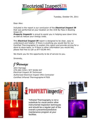 Electrical inspect ir sample report | PDF