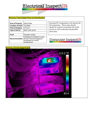 Electrical inspect ir sample report | PDF