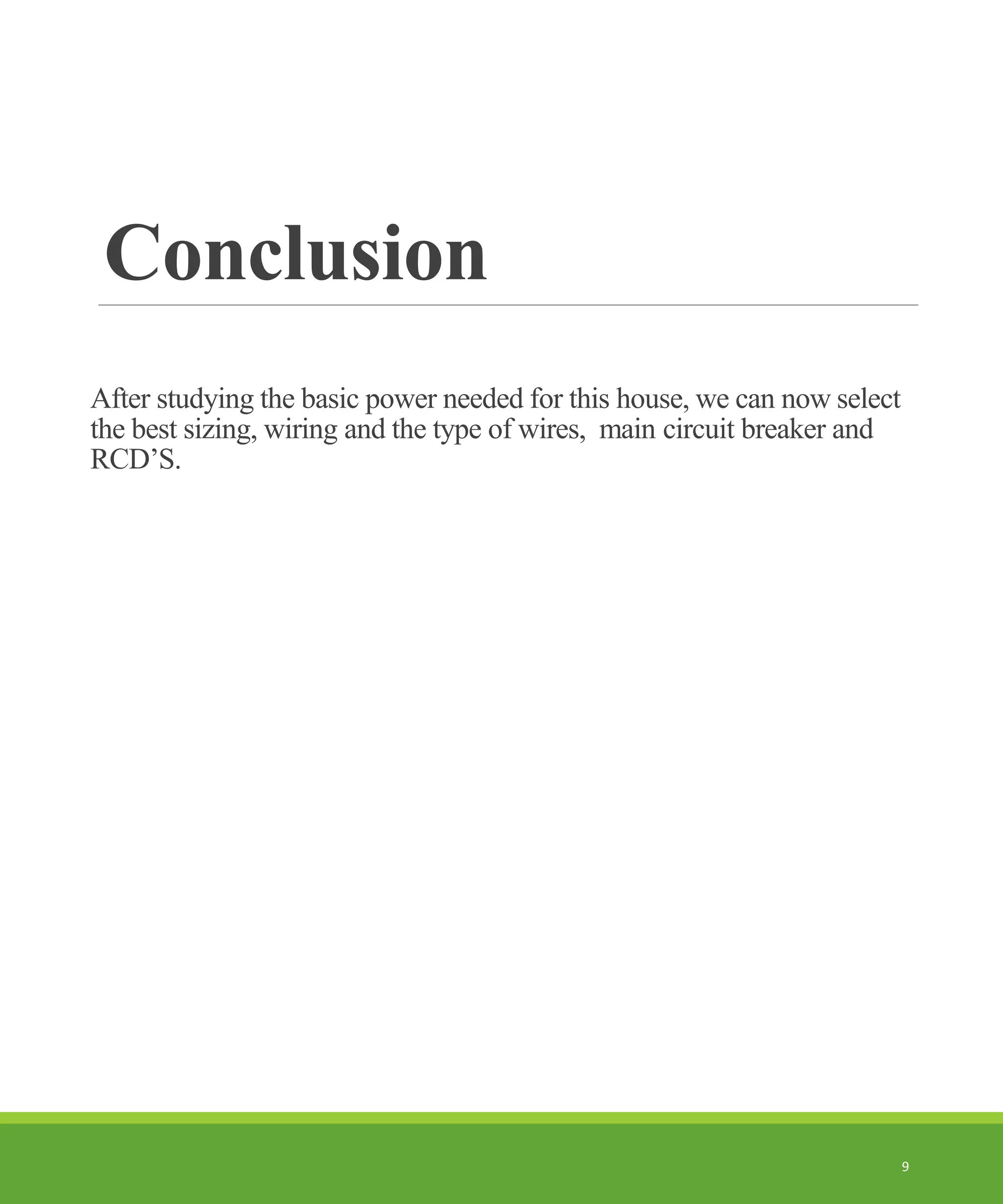 Electrical installation wiring and panel board design | PDF