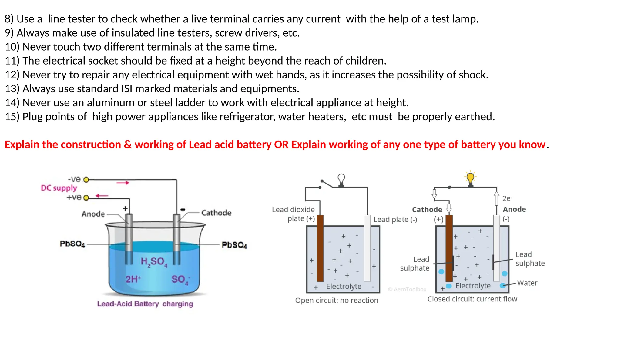 Electrical Installation:Electrical Installation: Components of LT ...