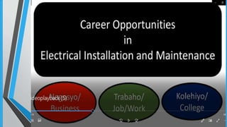 Electrical Installation and Maintenance Career Guidance.pptx