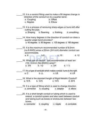 ELECTRICAL INSTALLATION AND MAINTENANCE1 | PDF