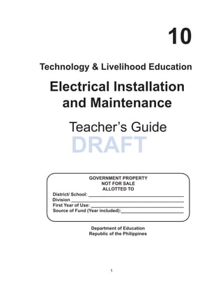 Electrical installation and mentainance tg | PDF