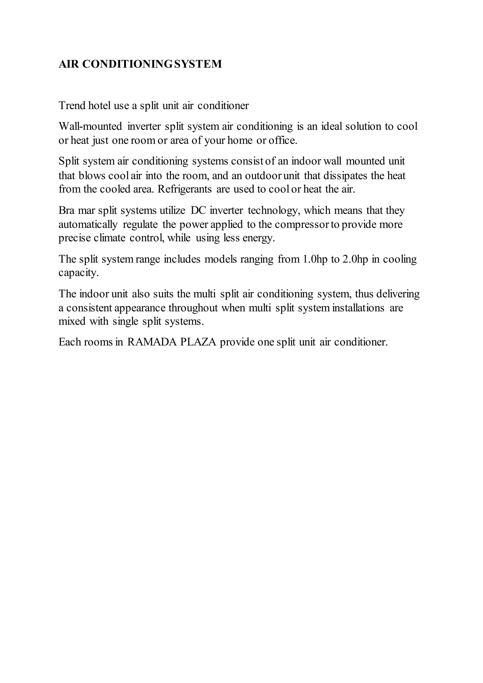 Electrical installation system in building and air conditioning system | DOCX