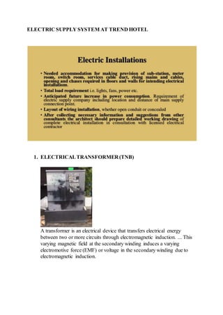 Electrical installation system in building and air conditioning system ...