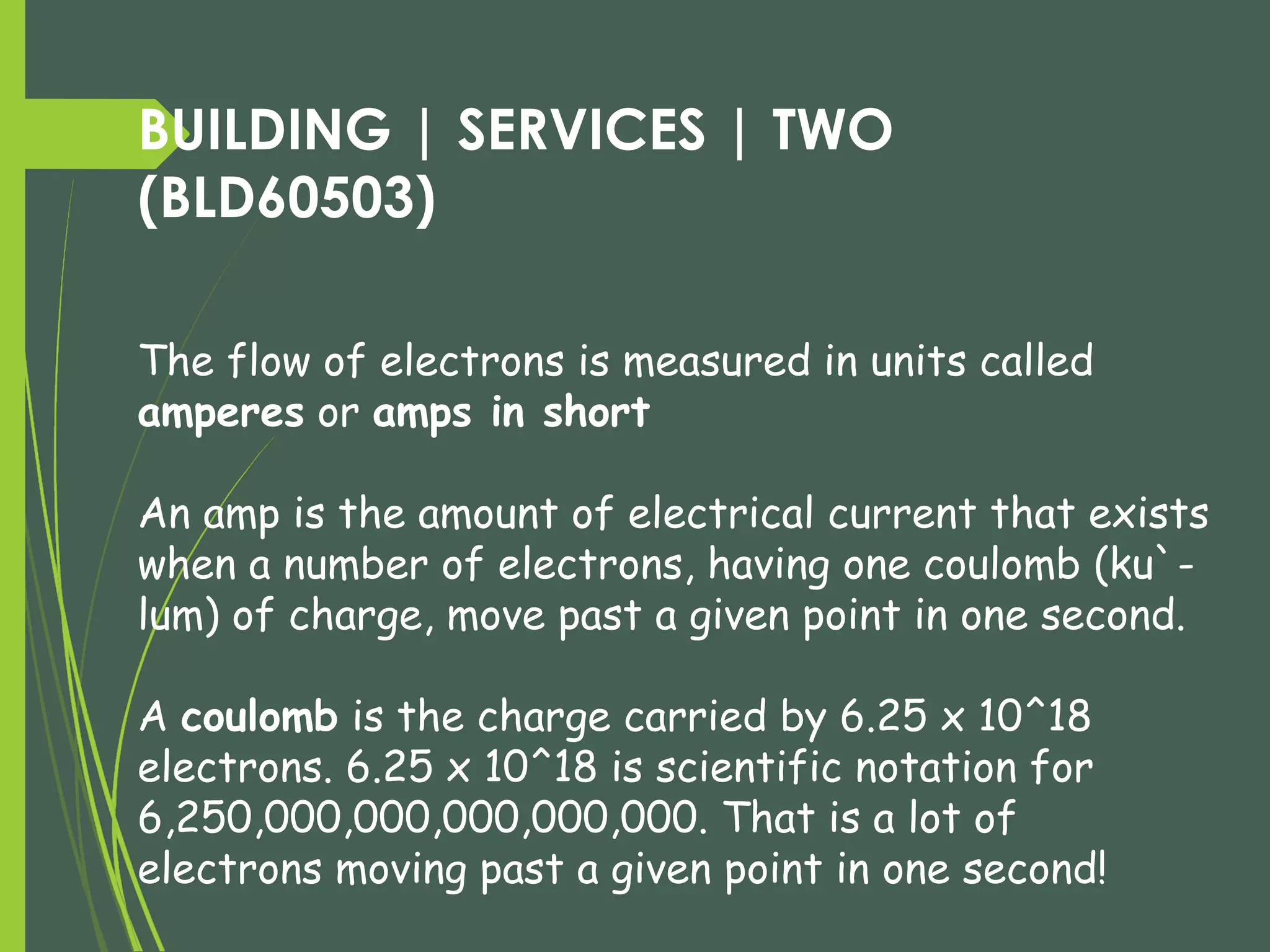 BS 2 Electrical installatition 4 | PPT