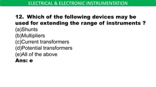 TOP 25 Measurement and Instrumentation PART I - IMPORTANT OBJECTIVE ...