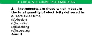 TOP 25 Measurement and Instrumentation PART I - IMPORTANT OBJECTIVE ...