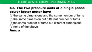 TOP 25 Measurement and Instrumentation PART II - IMPORTANT OBJECTIVE ...
