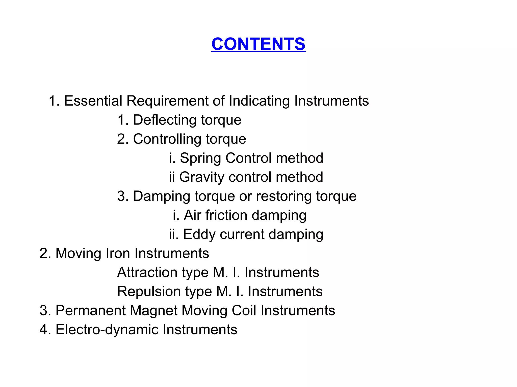 Electrical instruments ppt | PPT