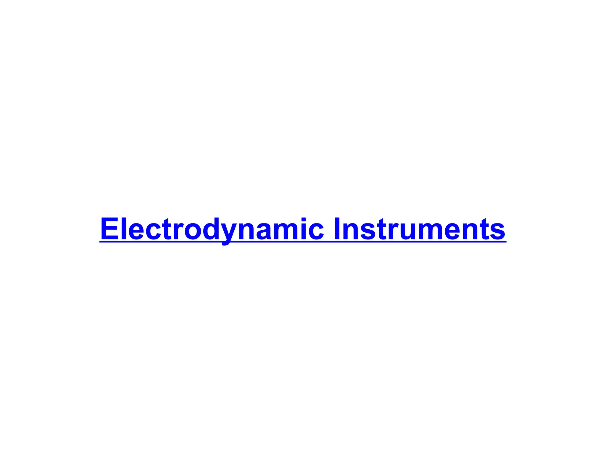 Electrical instruments ppt | PPT