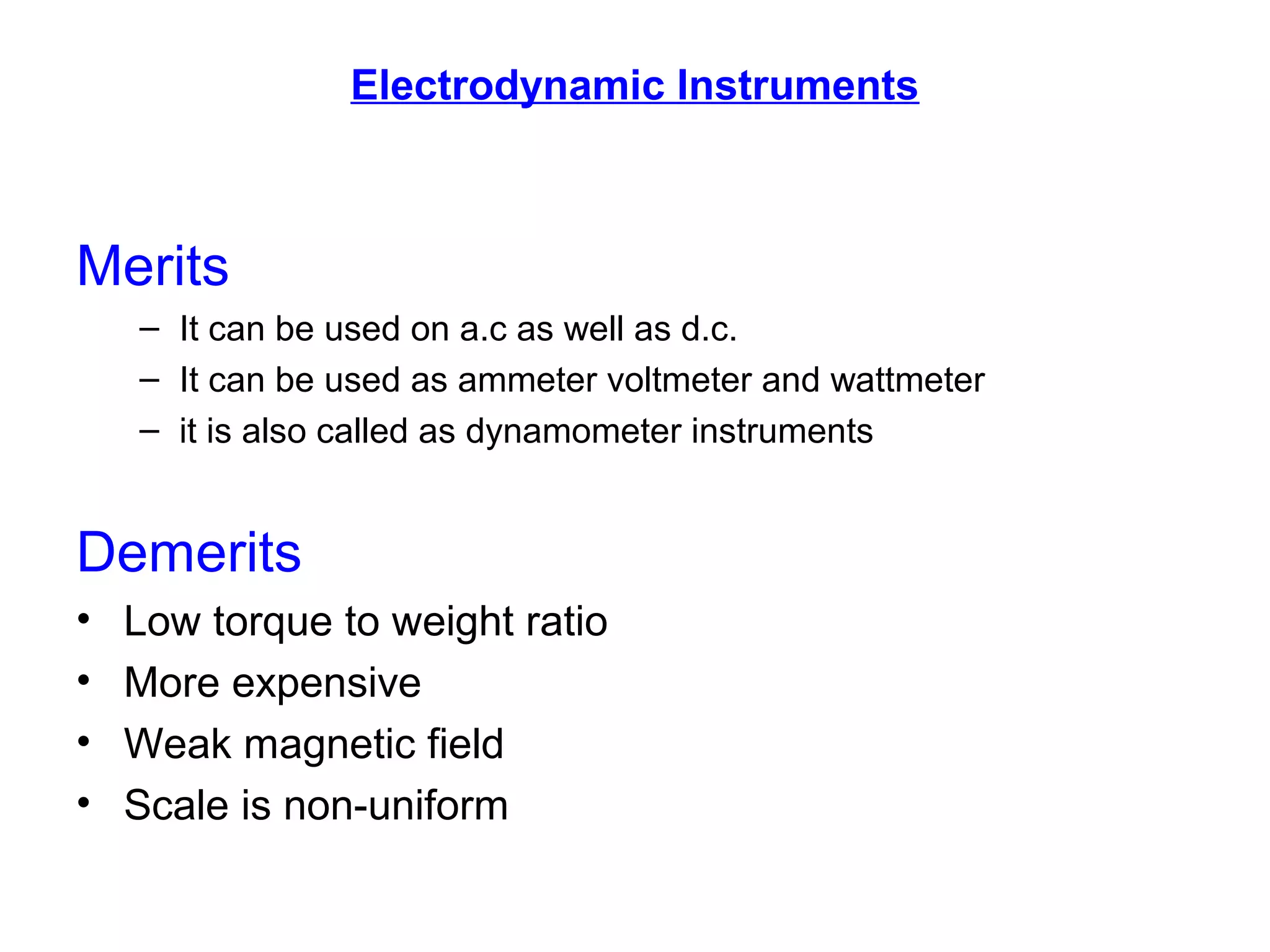 Electrical instruments ppt | PPT