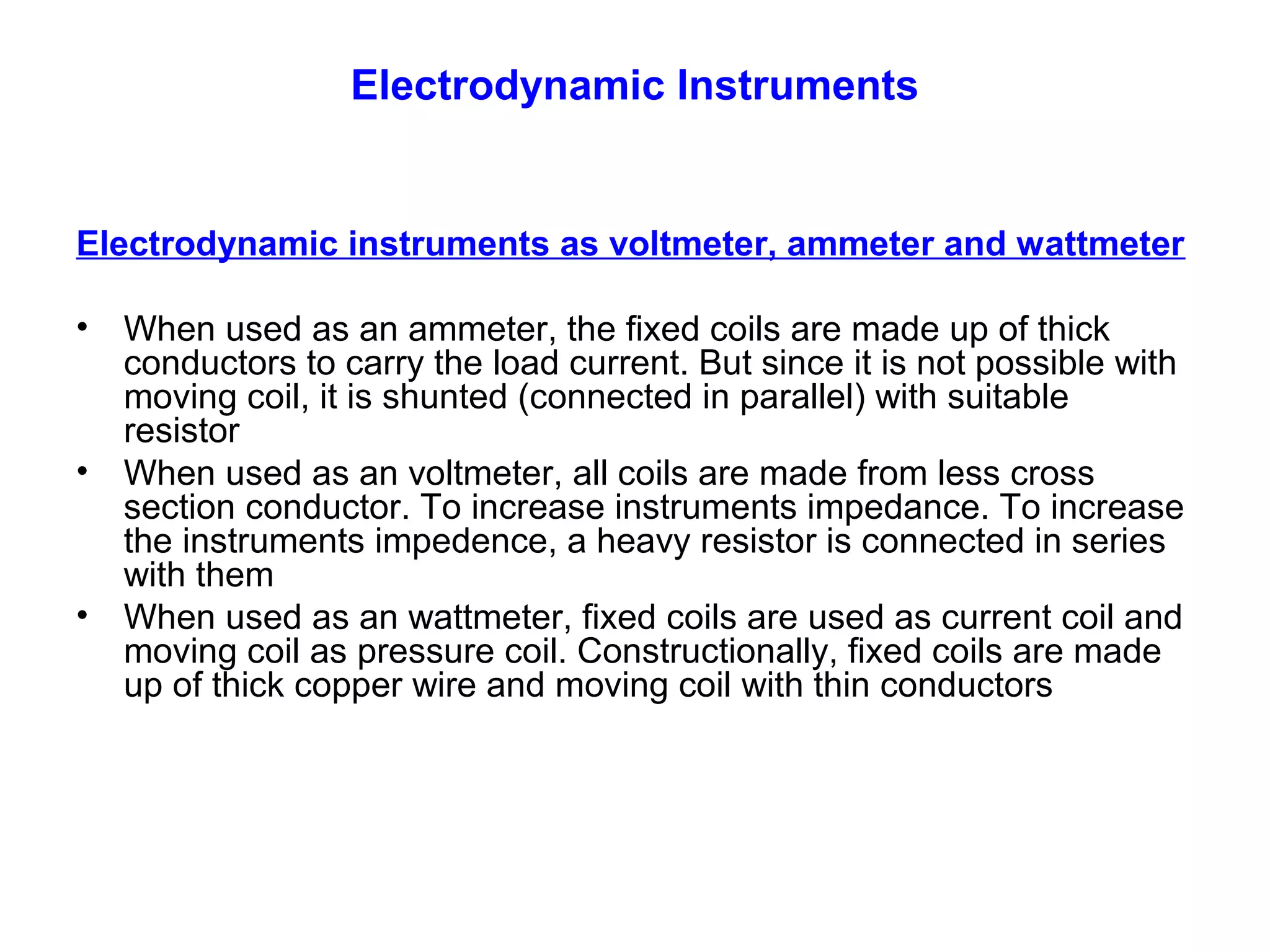 Electrical instruments ppt | PPT