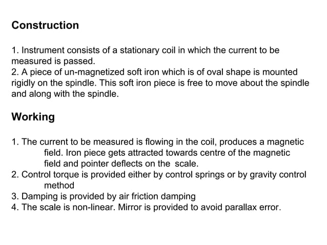 Electrical instruments ppt | PPT