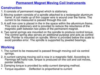 Electrical instruments ppt | PPT