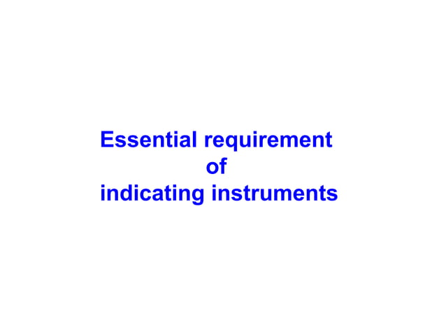 Electrical instruments ppt | PPT