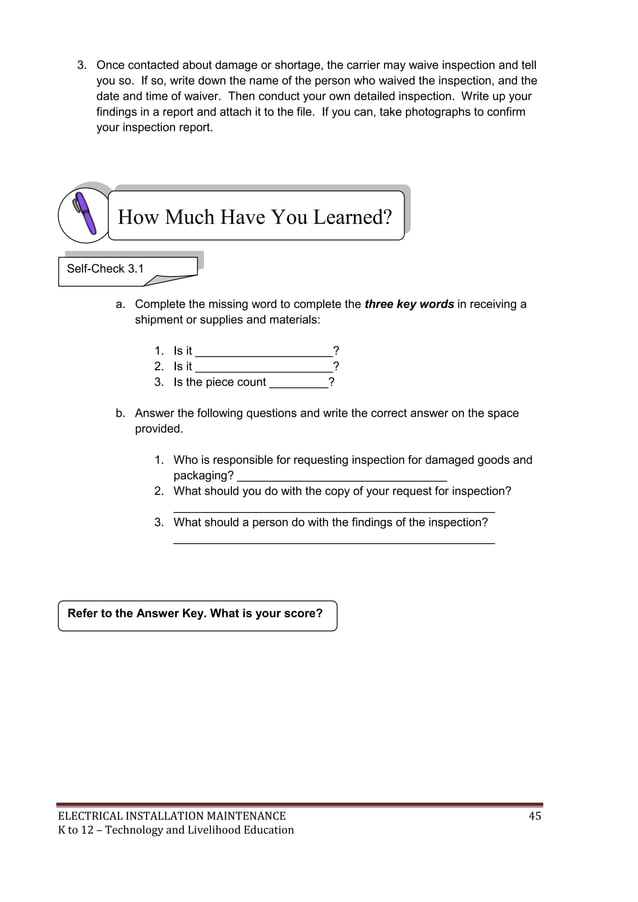 K to 12 Electrical Learning Module | PDF | Secondary Education | Education
