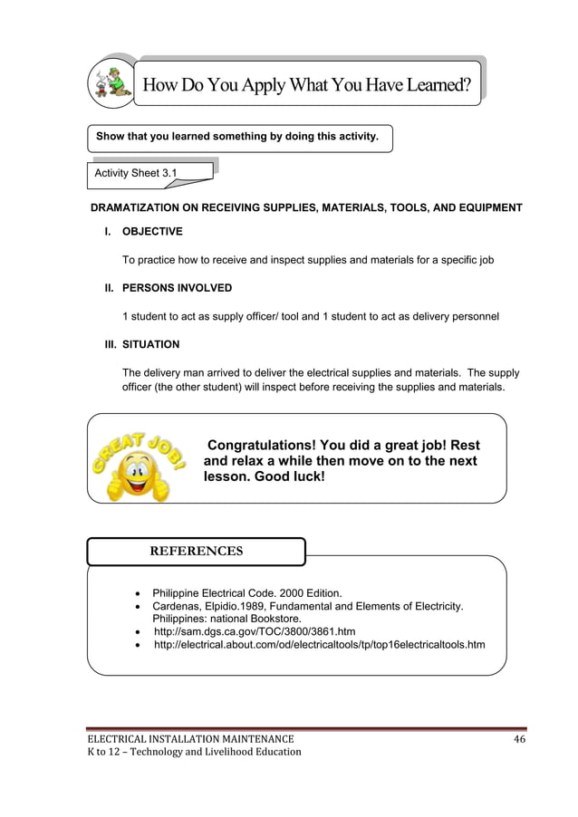 K to 12 Electrical Learning Module | PDF | Secondary Education | Education