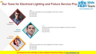 Electrical Lighting And Fixture Service Proposal PowerPoint ...