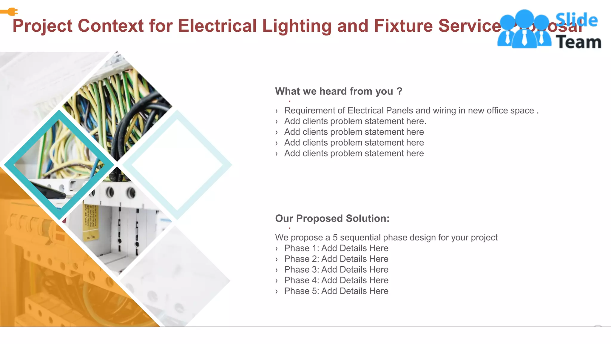 Electrical Lighting And Fixture Service Proposal PowerPoint ...