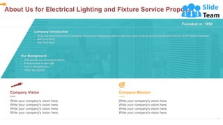 Electrical Lighting And Fixture Service Proposal PowerPoint ...